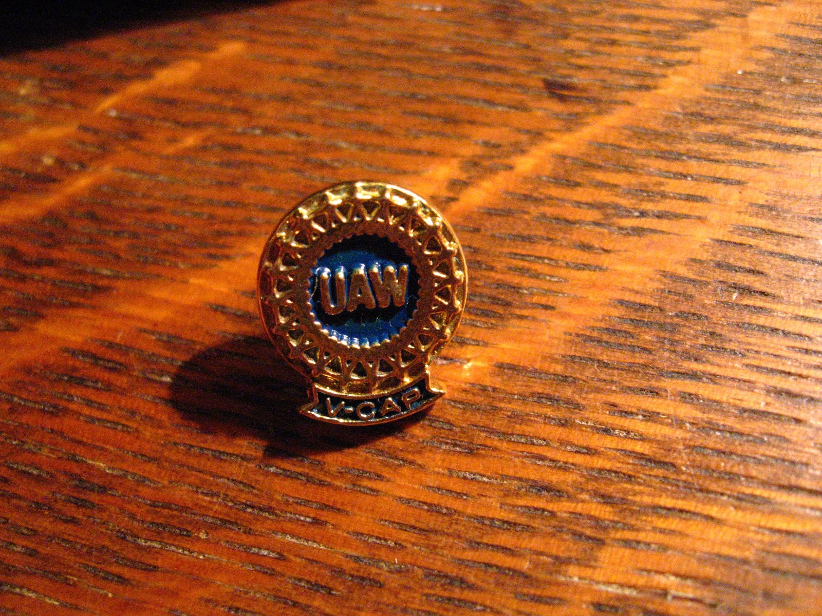 UAW V-CAP Lapel Pin - United Auto Workers Union Community Action ...