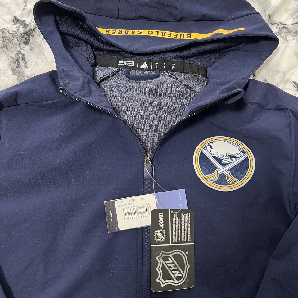Adidas Buffalo Sabres Full Zip Light Weight Jacket Mens Size Small NHL ...