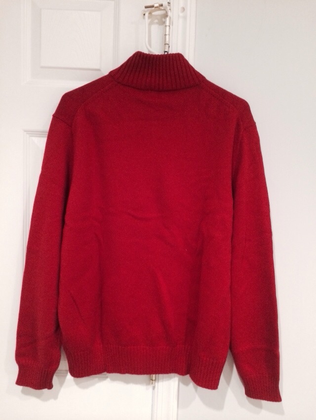 NWT Ralph Lauren Polo Men's Half Zip Mock Neck Red Sweater Size XL | eBay