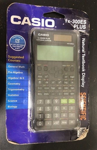 Casio FX-300ES Plus Scientific Calculator 2nd Edition - Black, DAMAGE ...