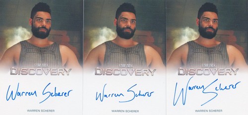 LE Star Trek Discovery Season 4 Autograph card of Warren Scherer Ato ...