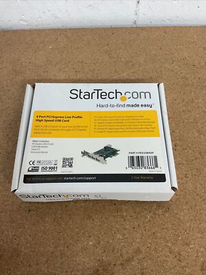 StarTech.com 4-Port Low-Profile PCI Express HighSpeed USB 2.0 Card ...