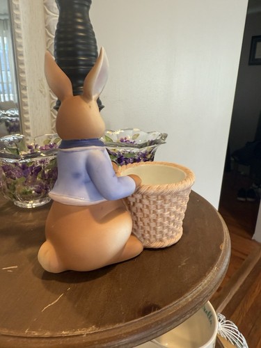 Partylite Easter Spring Bertie Bunny Rabbit Votive 6" Candle Holder ...
