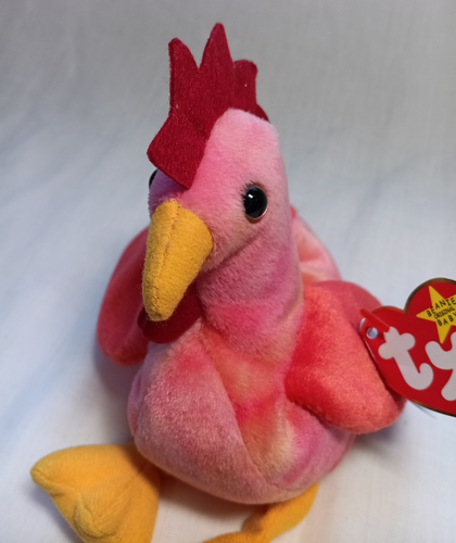 Ty Beanie Baby Strut the Rooster Chicken Bird | eBay