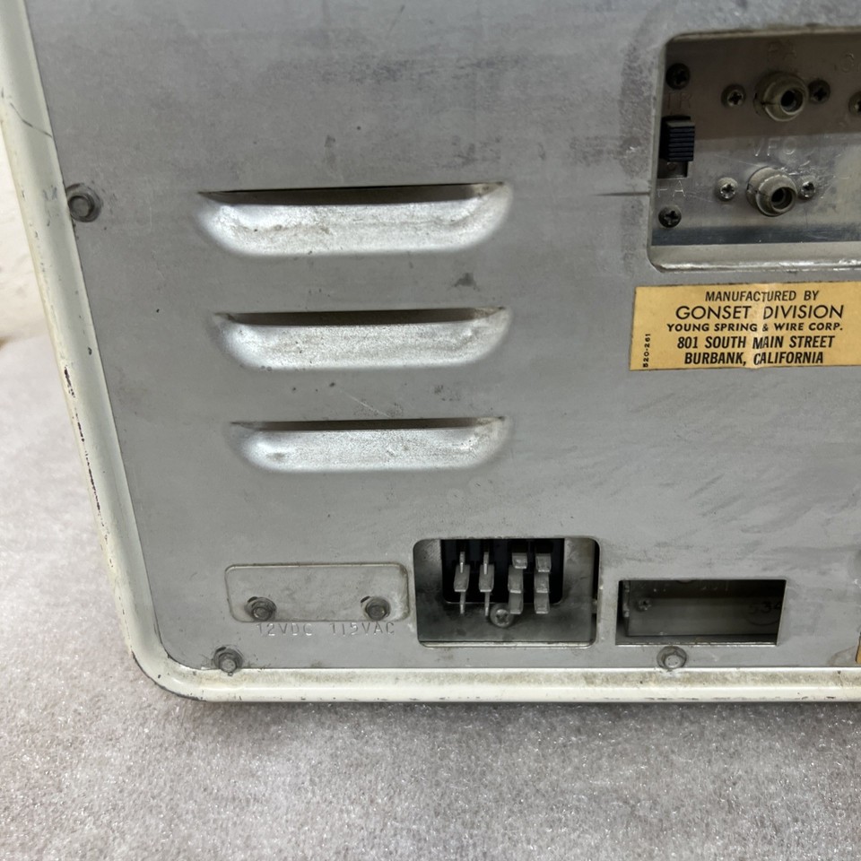 Gonset Communicator III Receiver for Parts or Repair W/Manual ...