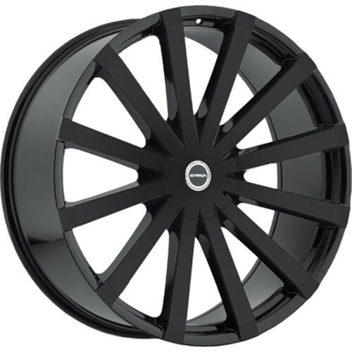 4-New 20" Strada S50 Gabbia Wheels 20x8.5 5x100/5x114.3 35 Black Rims ...