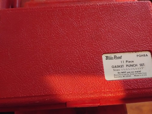 Blue Point 11 Piece Gasket Punch Tool Set Complete With Case | eBay