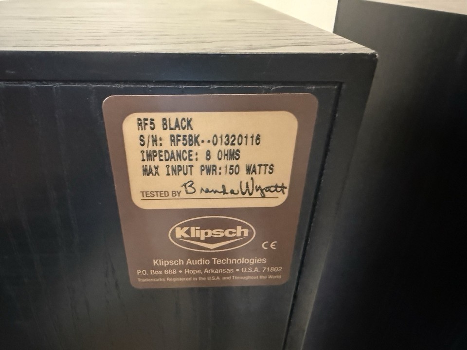 klipsch RF-5 Speakers for local pick up only | eBay