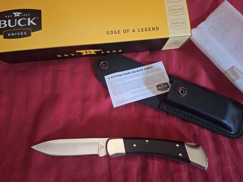 New Buck 110 Hunter Drop Point Knife Nickel Sliver | eBay