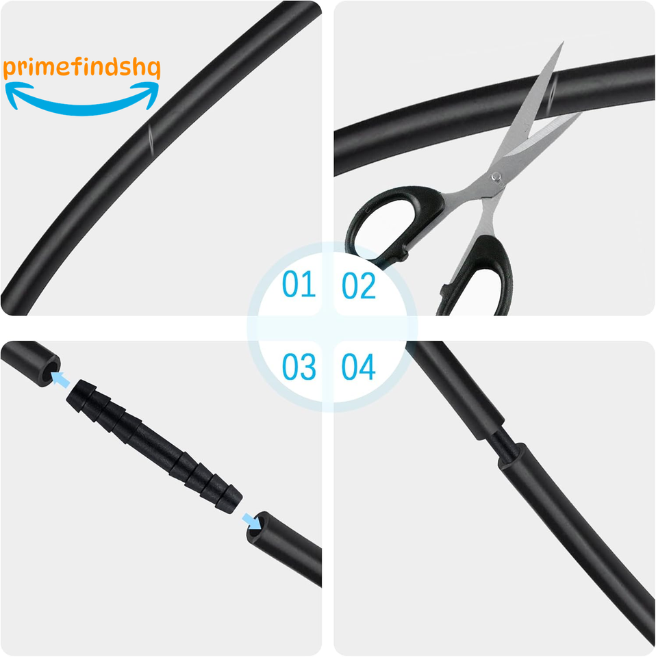 Multipurpose Vacuum Line Kit 6Pcs 5Ft Vacuum Hose Automotive+64Pcs ...