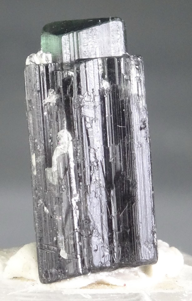 14 CARATS GREEN CAP TOURMALINE & FELDSPAR CRYSTAL FROM PAKISTAN, (Mg-48 ...