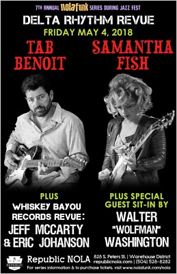 TAB BENOIT/SAMANTHA FISH 2019 NEW ORLEANS CONCERT TOUR POSTER- Blues ...