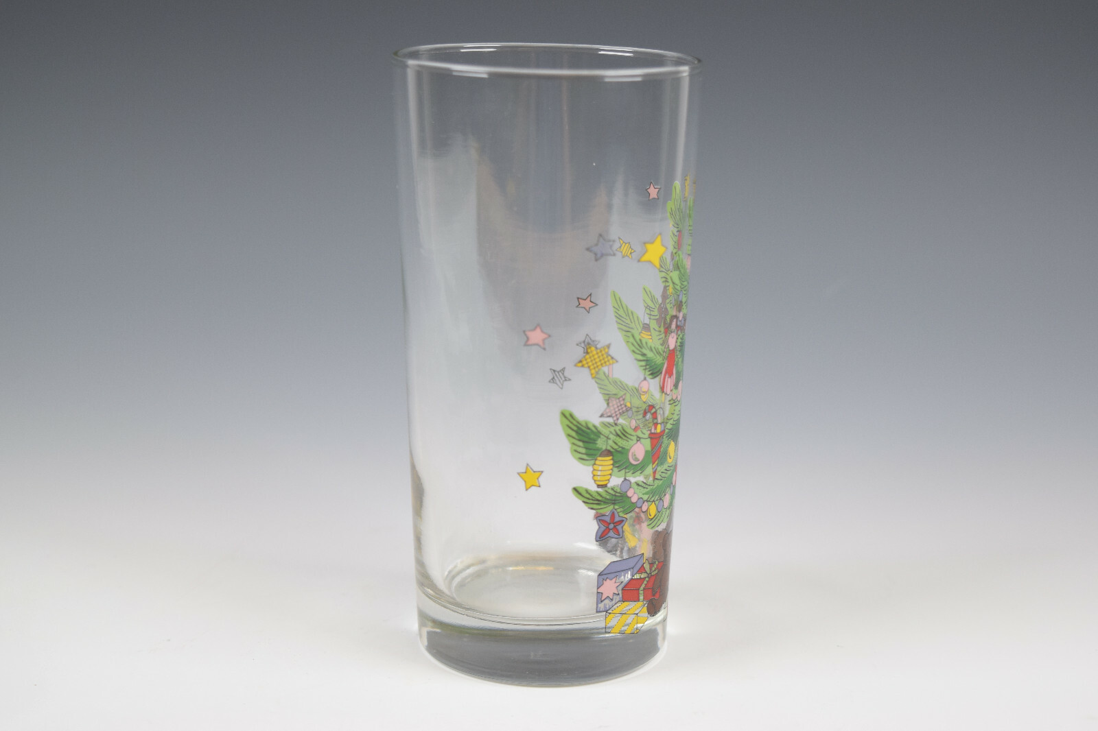 Nikko Happy Holidays Christmas Tree Decal 5 1/2" Tall Glass Tumbler | eBay