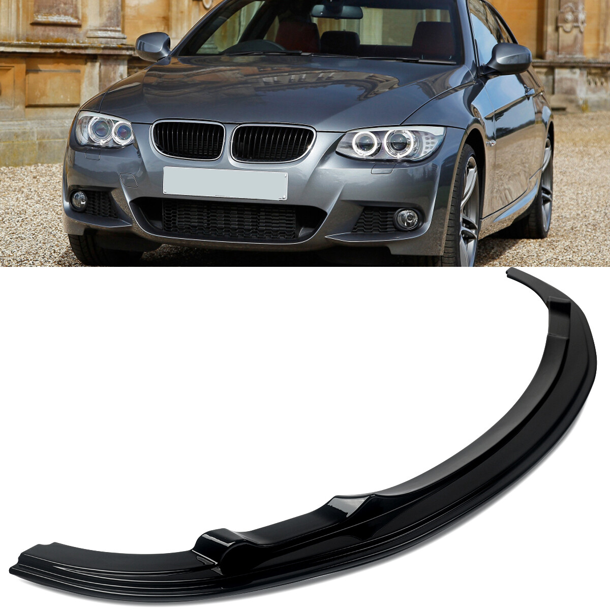 Gloss Black Front Bumper Lip Splitter For BMW 3 Series E92 E93 M Sport ...