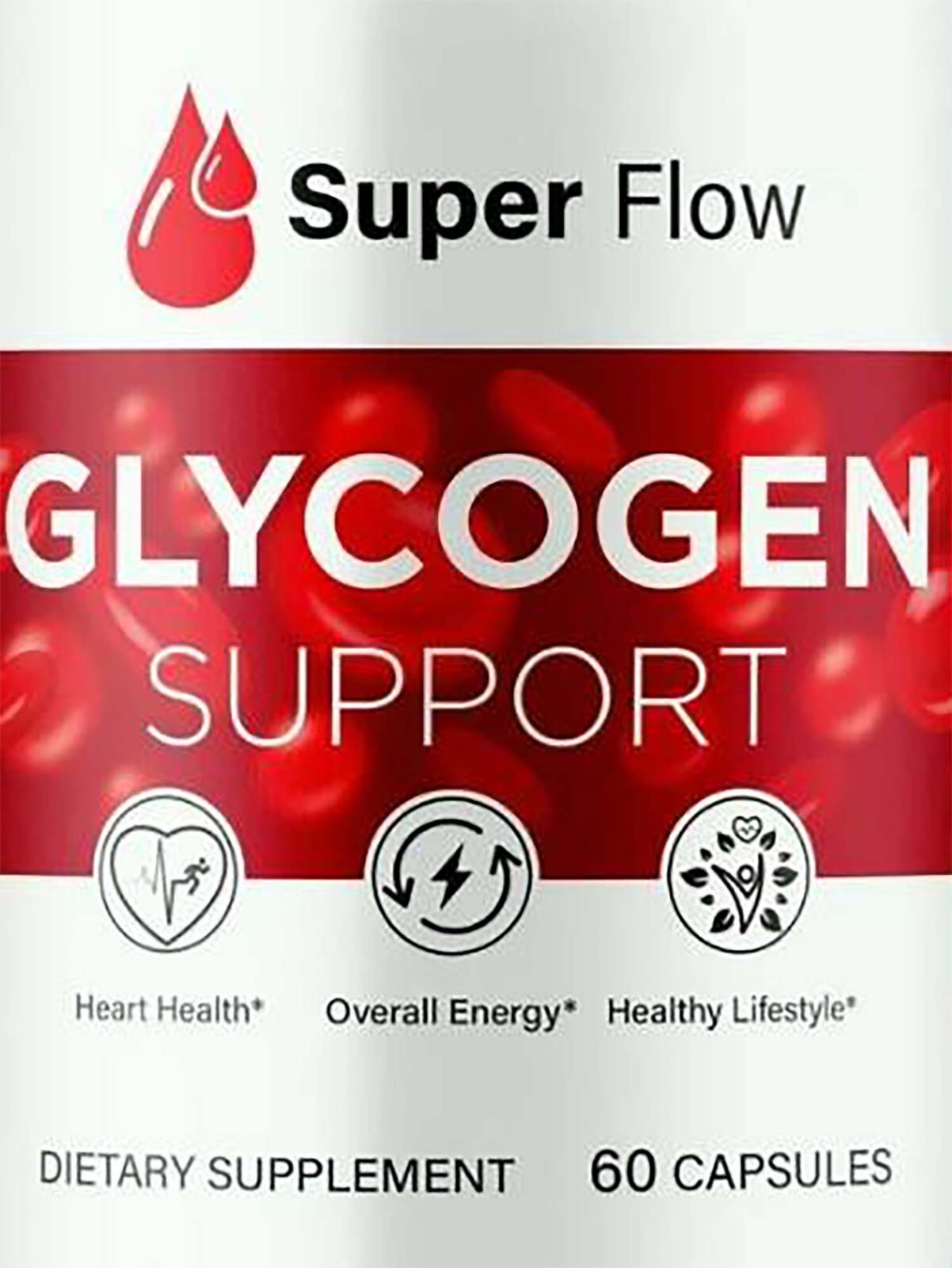 Super Flow Glycogen Support Blood Health Dietary Supplement Genuine 60 ...