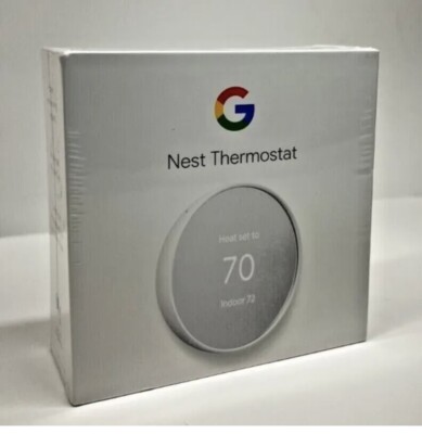 NEW SEALED Google Nest Programmable Smart Thermostat Snow White NIB ...