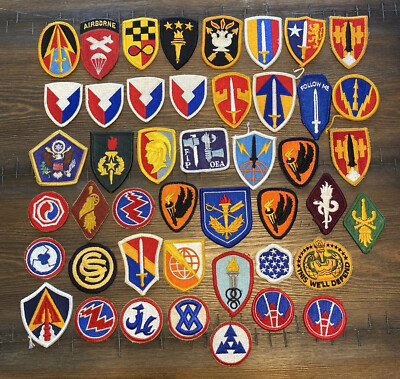 Lot 45 VTG Military Patches US Army Signal School Command Vietnam Space ...