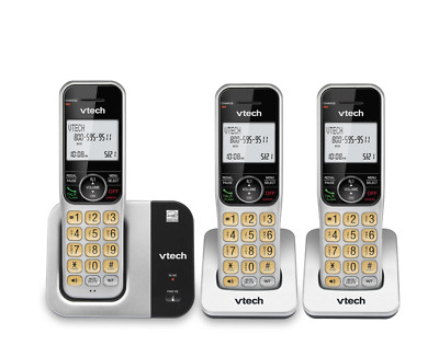 VTech 3 Handset Cordless Phone with Call Block & Caller ID/Waiting ...