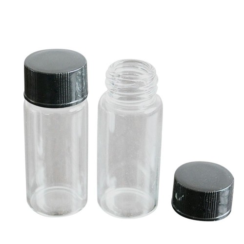 10pcs 10ml Sample Glass Bottle Plastic Stoppers Empty Vial Skincare ...
