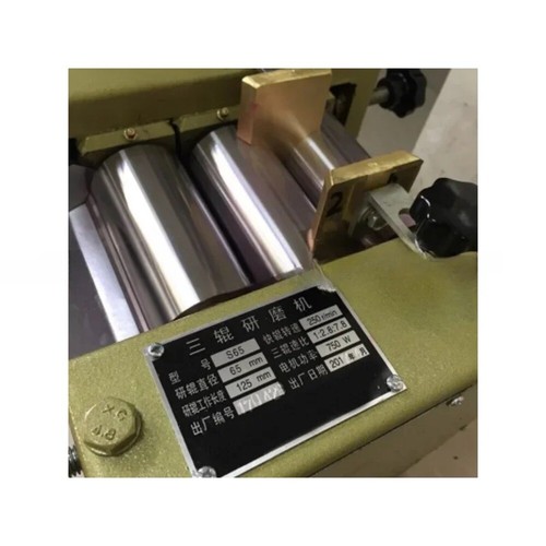 S65 Three Roll Grinding Mill Grinder Roller Machine 3-18 Um/3 Times 5kg ...