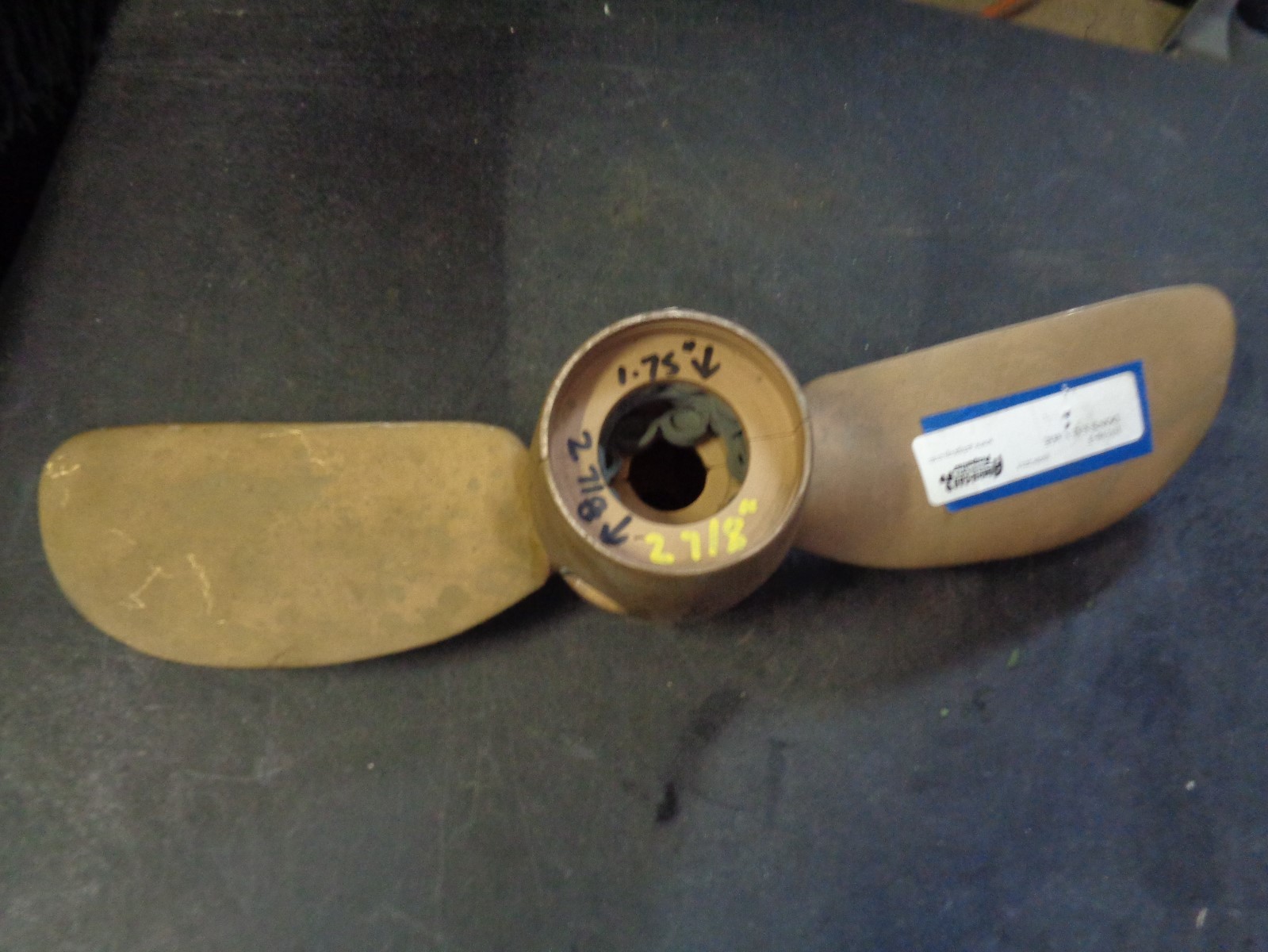 ET2 18" 2 BLADE FEATHERING PROPELLER 1 7/8" BORE NO GEAR SET | eBay