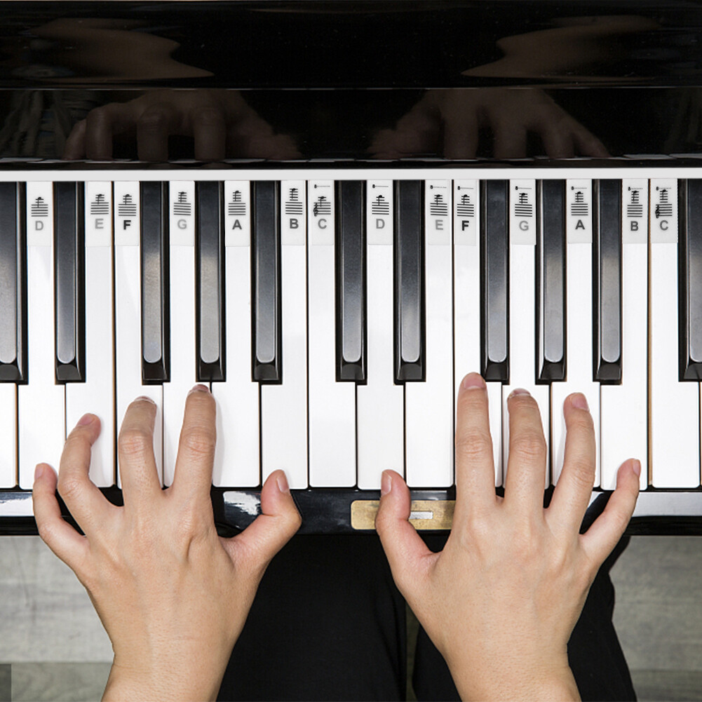 Piano Keyboard Note Keys Soft Silicone Guide Overlay Kids Adults. | eBay