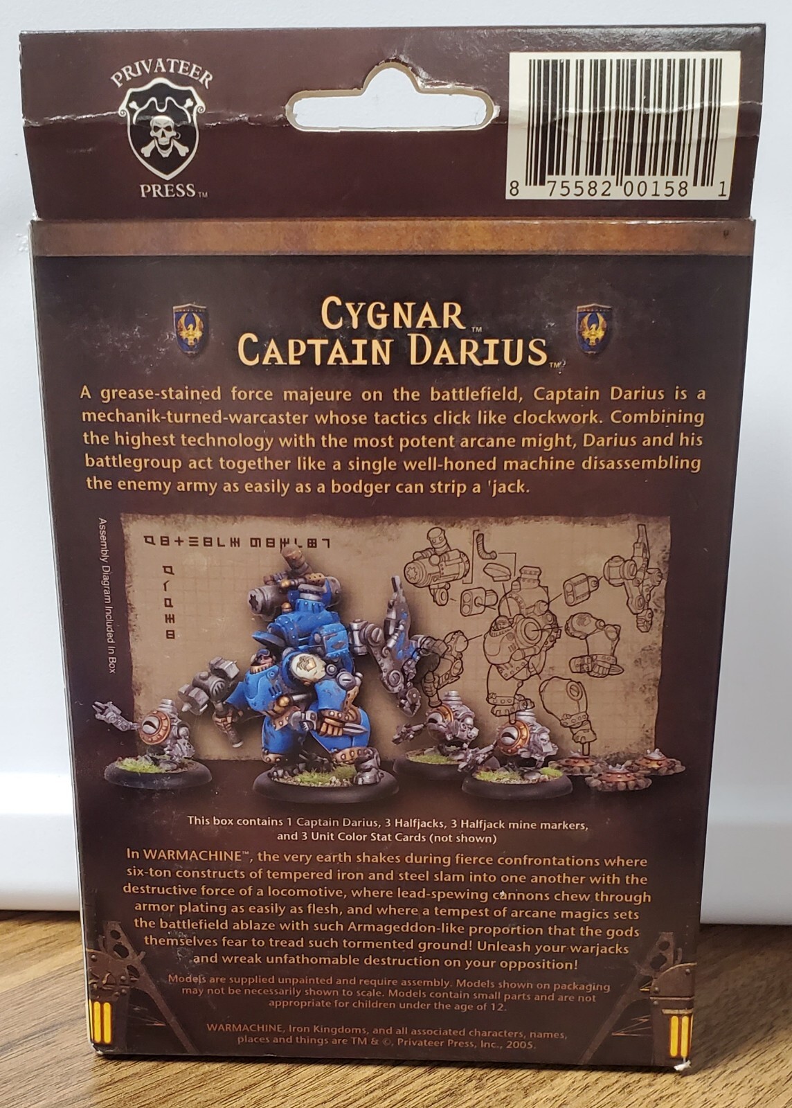 Privateer Press Warmachine Hordes Cygnar Captain Darius PIP31031 for ...