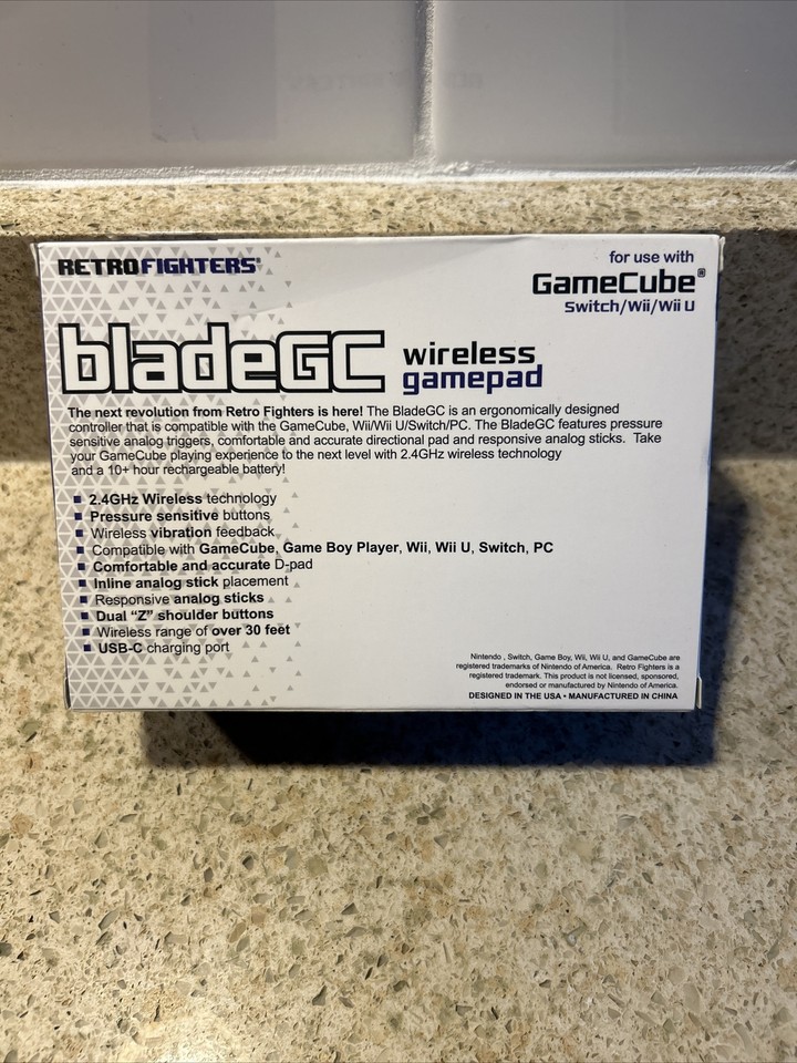 Retro Fighters BladeGC Wireless 2.4G Controller GameCube/Switch/PC ...