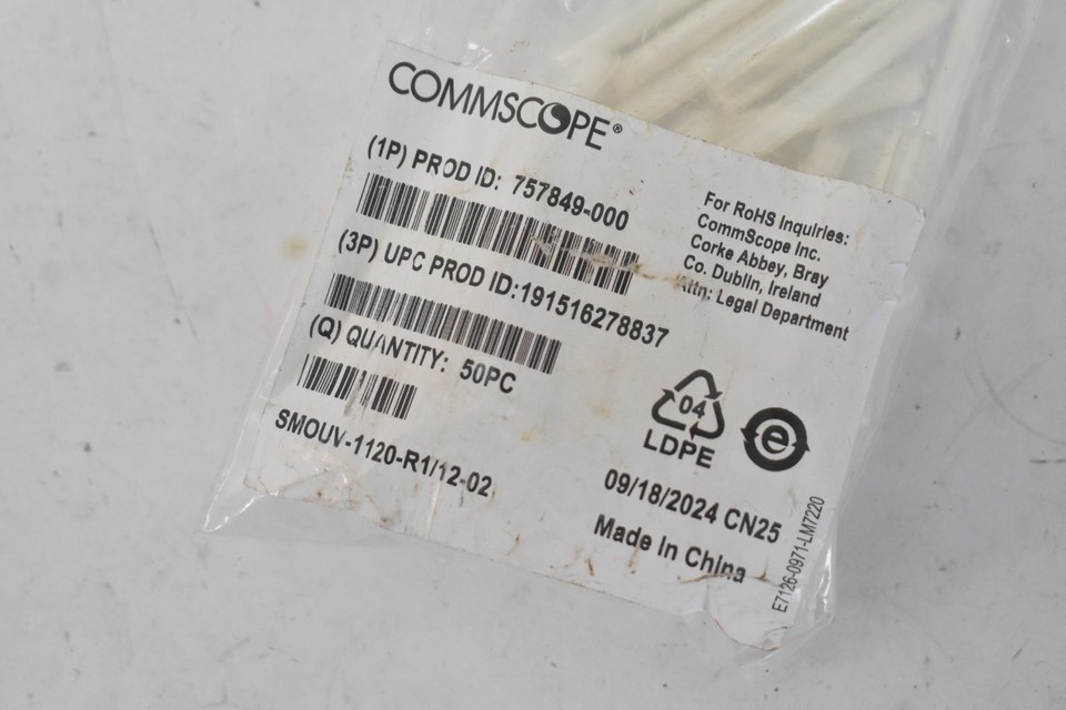 Lot of 50 Commscope 757849-000 Fiber Splice Protector Sleeves ...