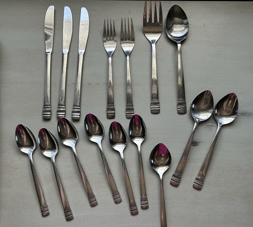 16 Pcs Oneida Northland 'Swedish Delight' Stainless Flatware | eBay