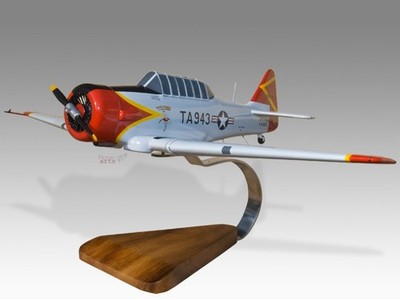 North American Harvard AT-6 USAF Tail Wind Mahogany Wood Desktop ...