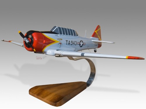 North American Harvard AT-6 USAF Tail Wind Mahogany Wood Desktop ...