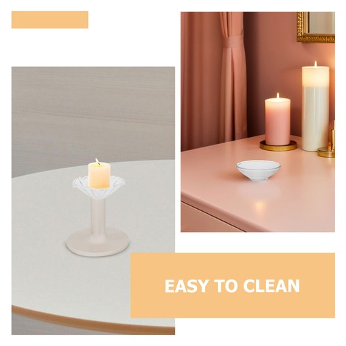 6pcs Decorative Bobeche: Clear Glass Candle Drip Catchers - Wax Drip ...