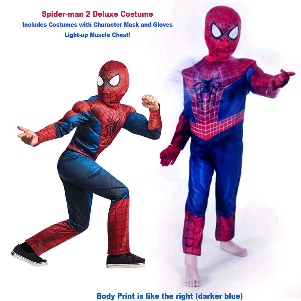 Spiderman Costume For Kids With Gloves