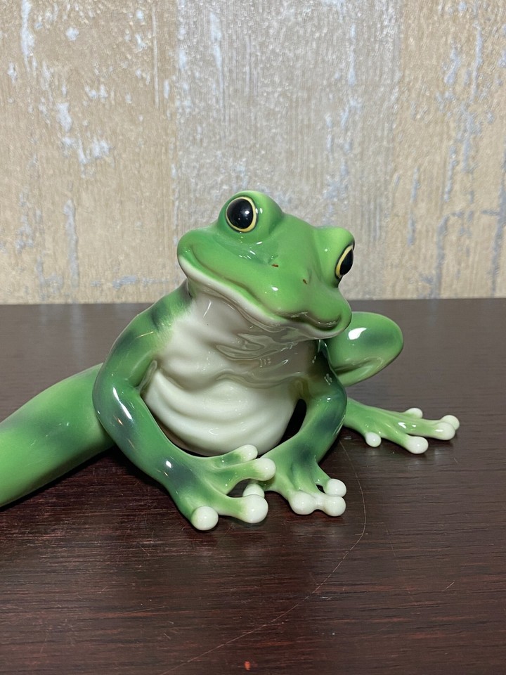 Franz Frog Extended Leg Figurine Amphibia Collection Toad 12" Signed ...