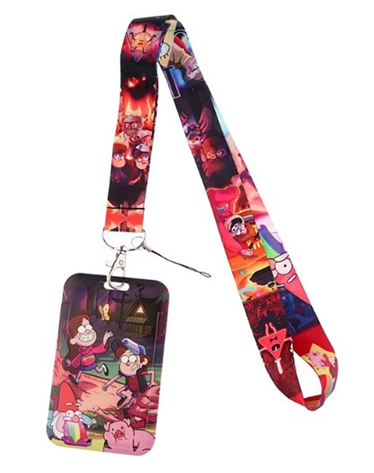 Classic Cartoon Gravity Falls Characters ID Holder Lanyard Keychain | eBay