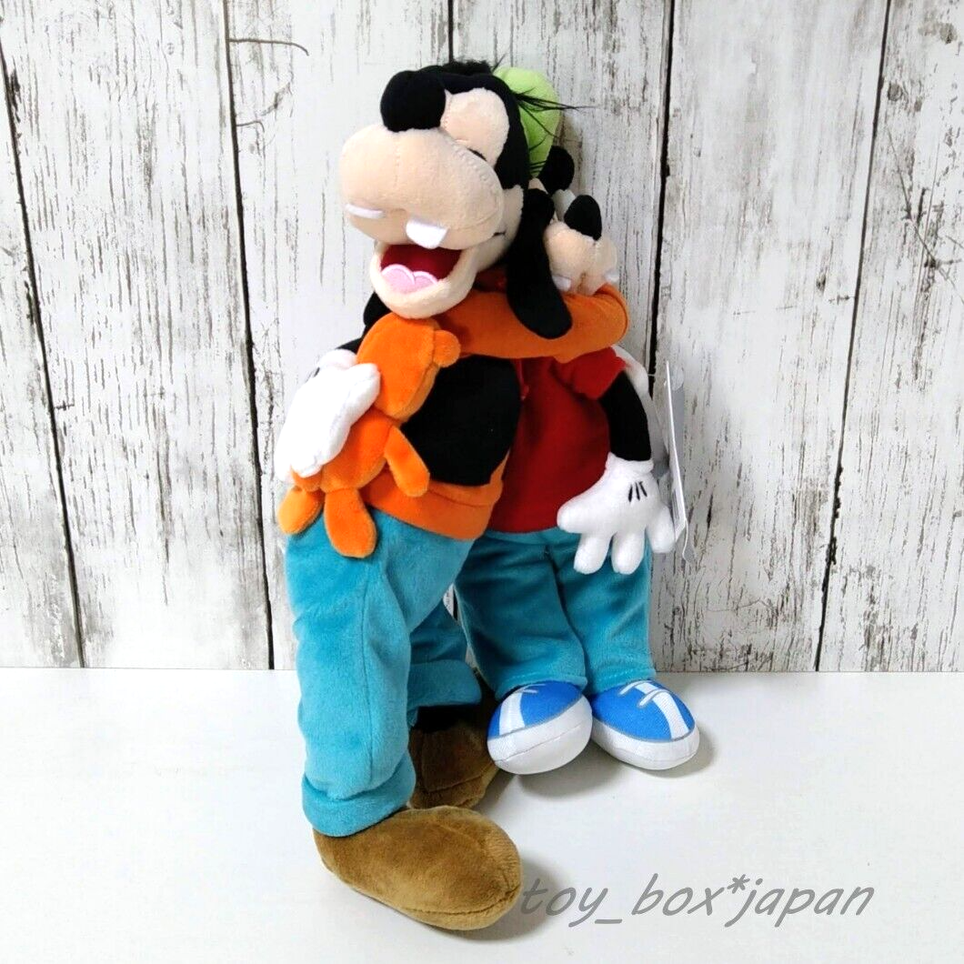 Goofy and Max Hug & Smile Plush Toy Stuffed Doll Japan Disney Store ...