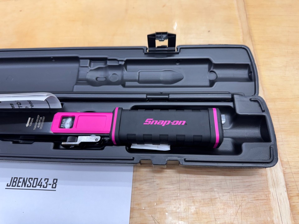 Snap-on Tools NEW ELECTRIC PINK 1/2" Drive Click-Type Torque Wrench ...