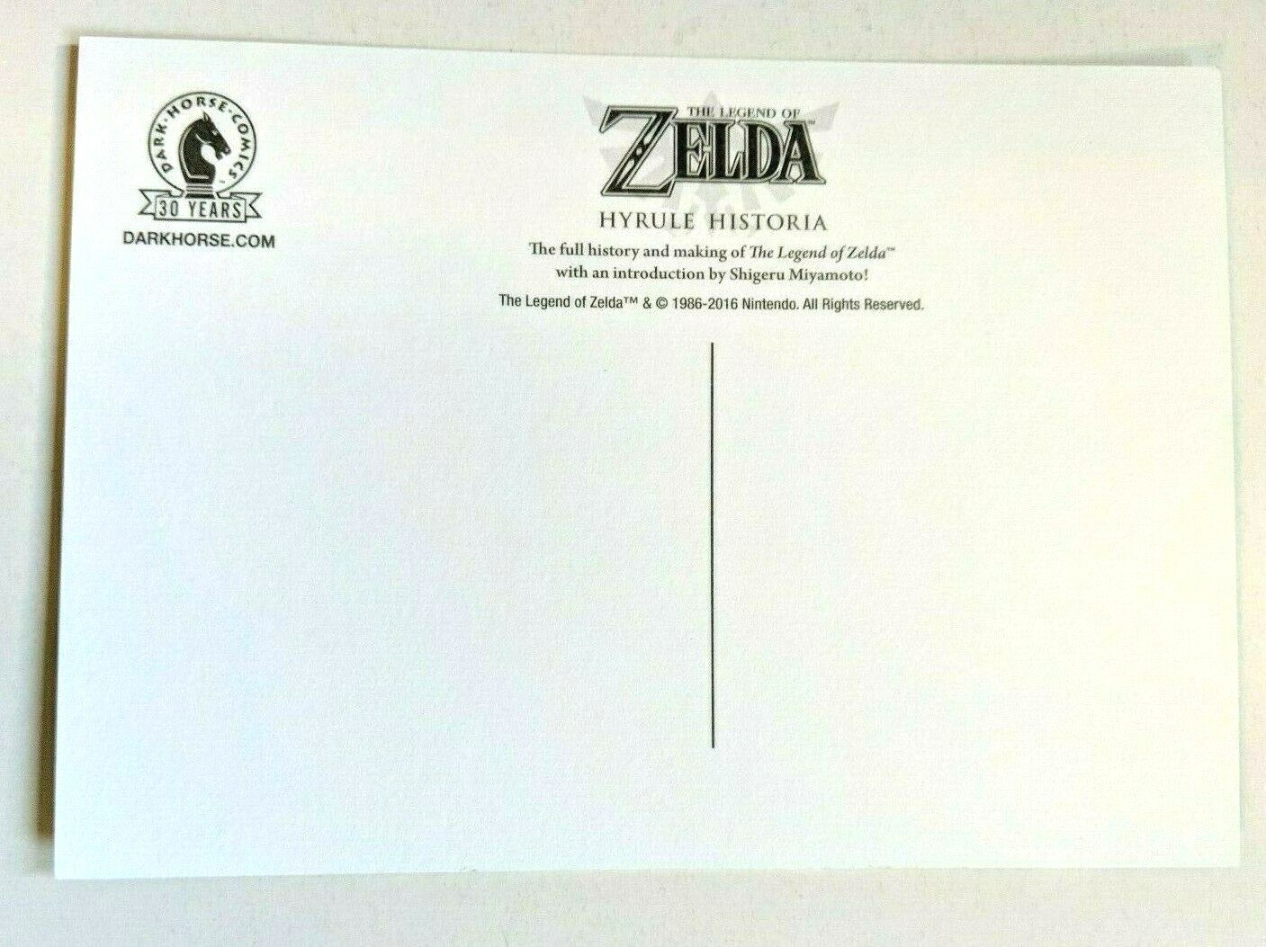 RARE PROMO POSTCARD THE LEGEND OF ZELDA HYRULE HISTORIA BY Shigeru ...