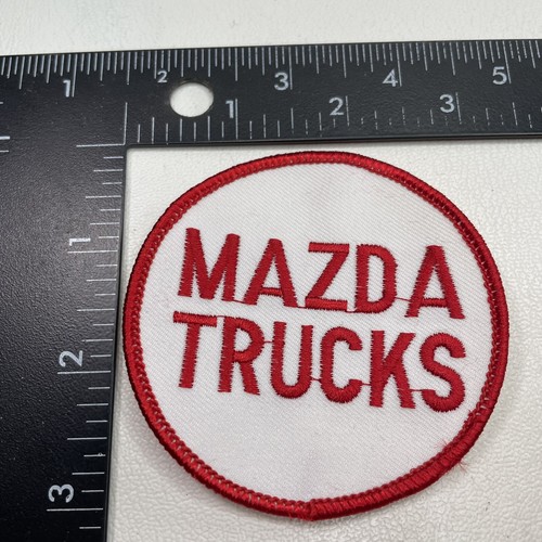 Red On White MAZDA TRUCKS Advertising Patch 00DX | eBay