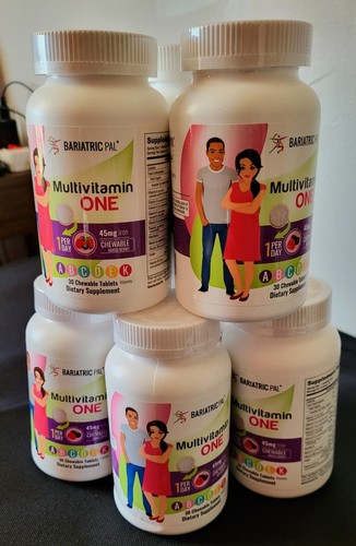 Bariatric Pal Multivitamin "ONE Per Day" Chewable 45mg Iron 30 Count ...