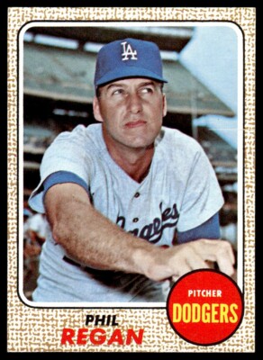 1968 Topps Phil Regan Los Angeles Dodgers #88 *Set Break | eBay