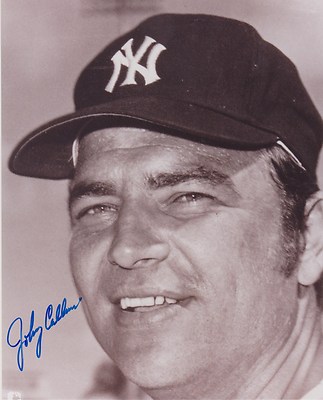 1970'S JOHNNY CALLISON AUTOGRAPHED 8" X 10" B/W PHOTO NEW YORK YANKEES ...