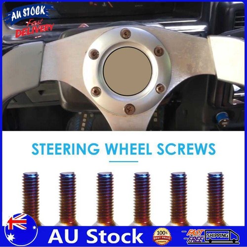 AU 6pcs/lot Burnt Titanium Car Steering Wheel Bolts Hex Head Bolts ...