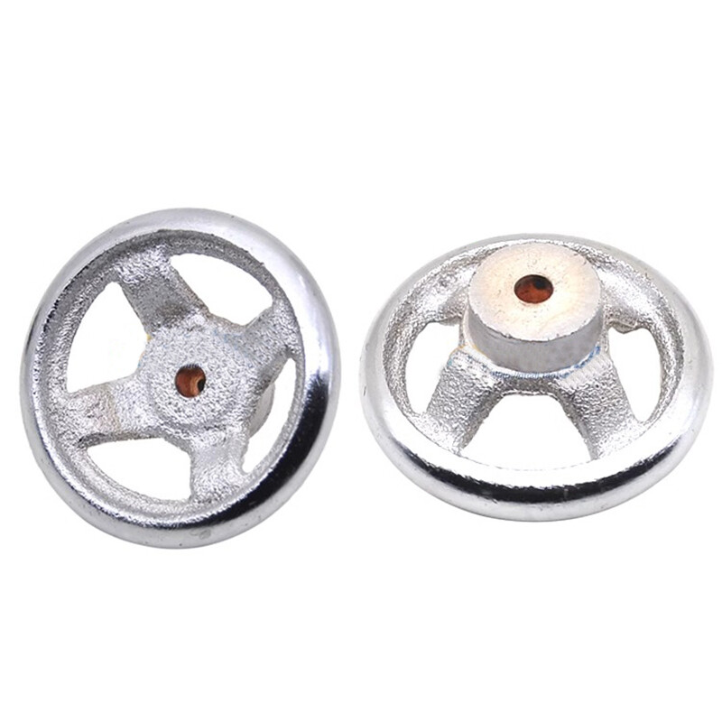 3" - 16" Chrome Plated Handwheel Round Iron Hand Wheel for Milling ...