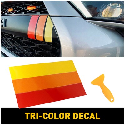 Tri-color Decals Sticker Grille For Toyota Lexus Car Tacoma Truck ...