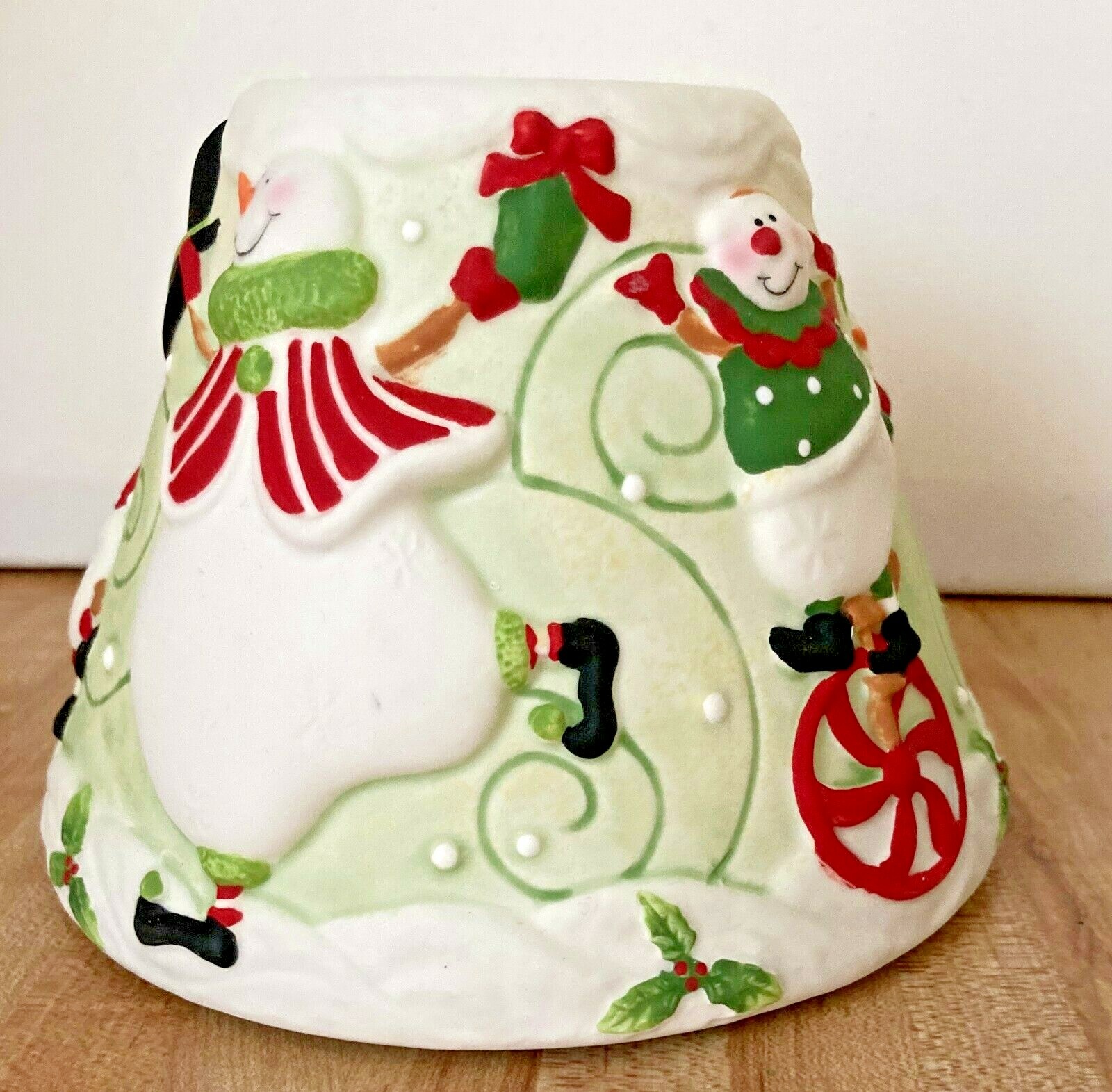 Yankee Candle Christmas CIRCUS SNOWMAN Large Jar Shade Topper NEW | eBay