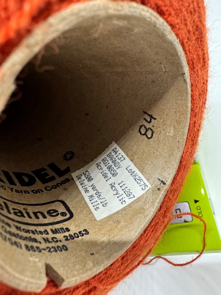 Delaine Mills Acridel Acrylic Knitting Yarn Cone 5200YPP - 8oz ...