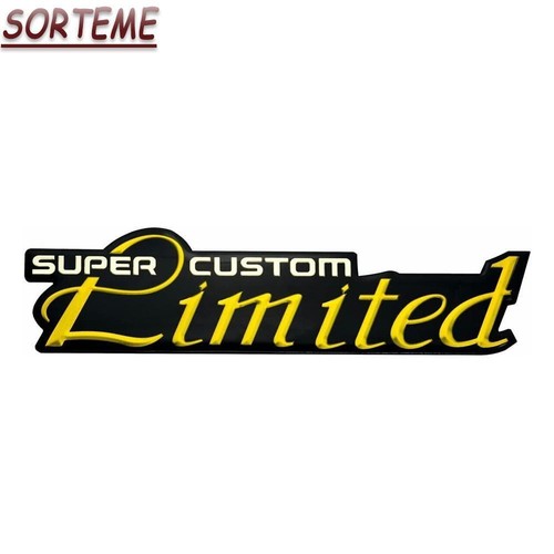 1x Metal Limited Super Custom Car Fender Emblem Trunk Sport Badges ...