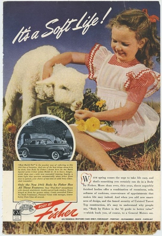 Fisher Body by Fisher Slanted Windows Front Hinged Doors 1941 Vintage ...